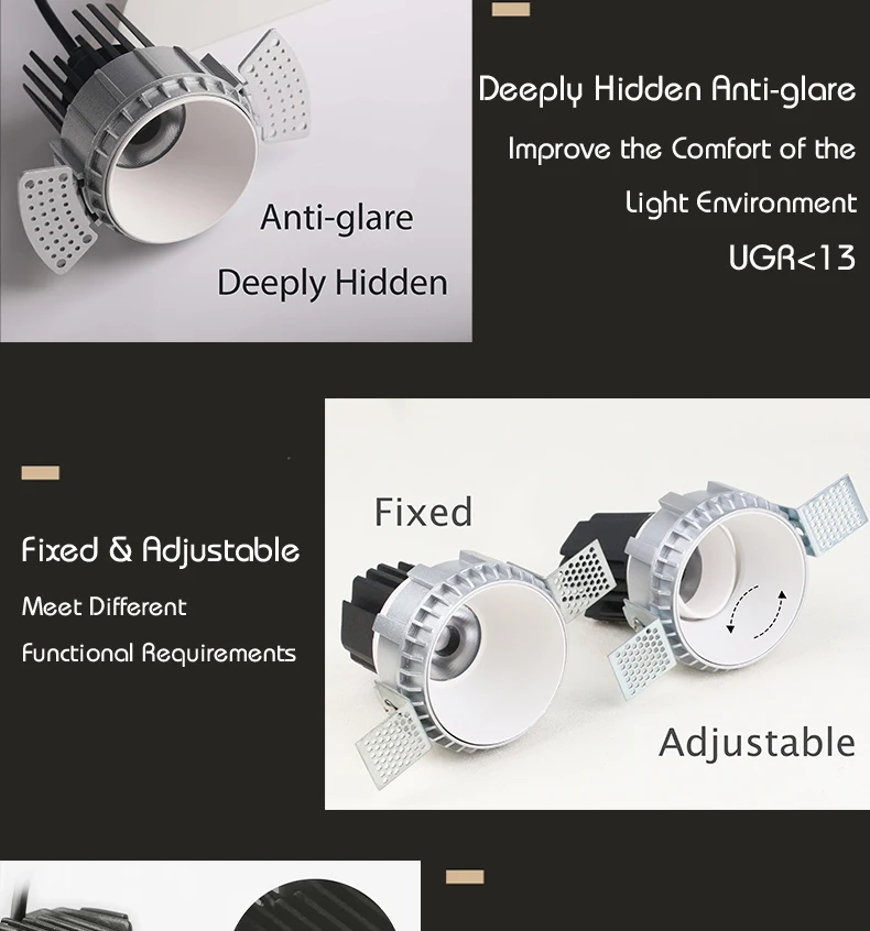 Alphaluce LED Cob Light - 7W, 10W, 13W Dali Dimmable Fixtures