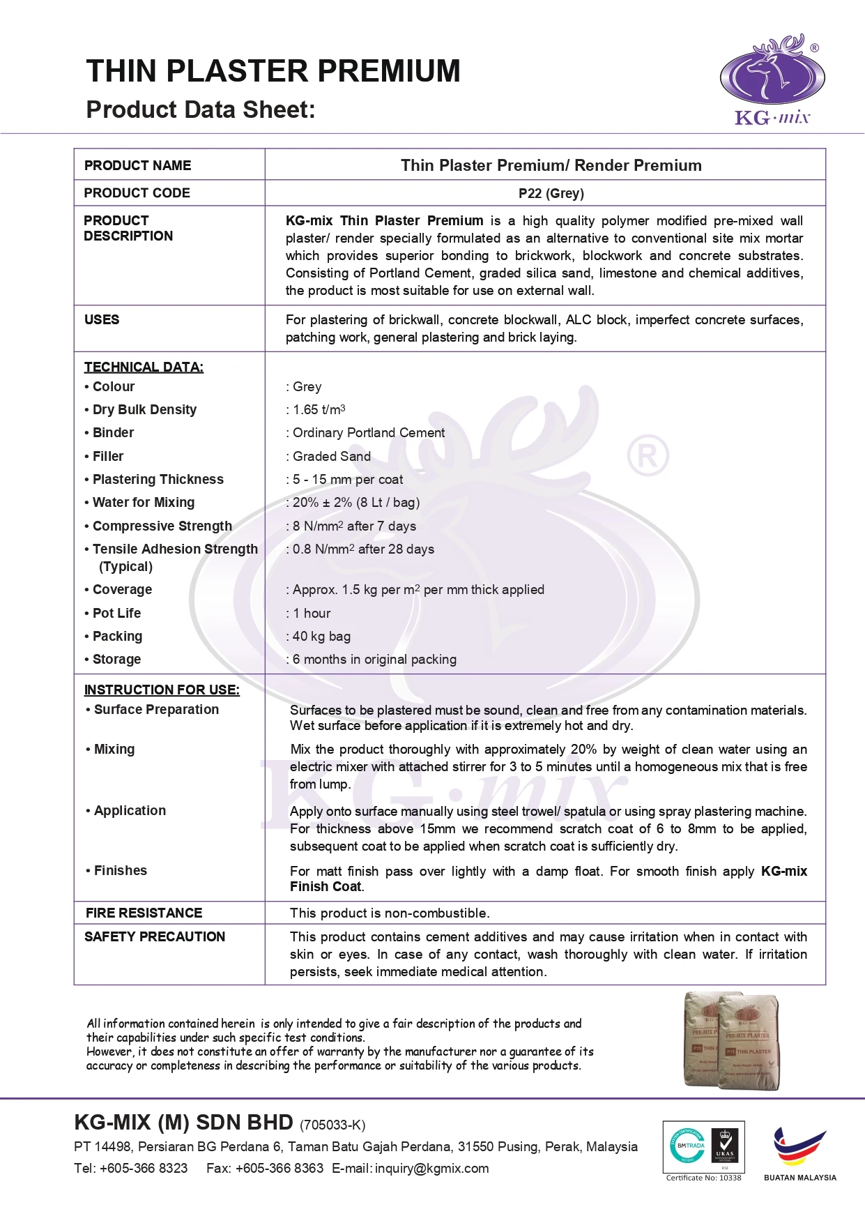 Premium Grade Thin Plaster For Rendering Can Be Further Smoothened Most Suitable For Use On ...