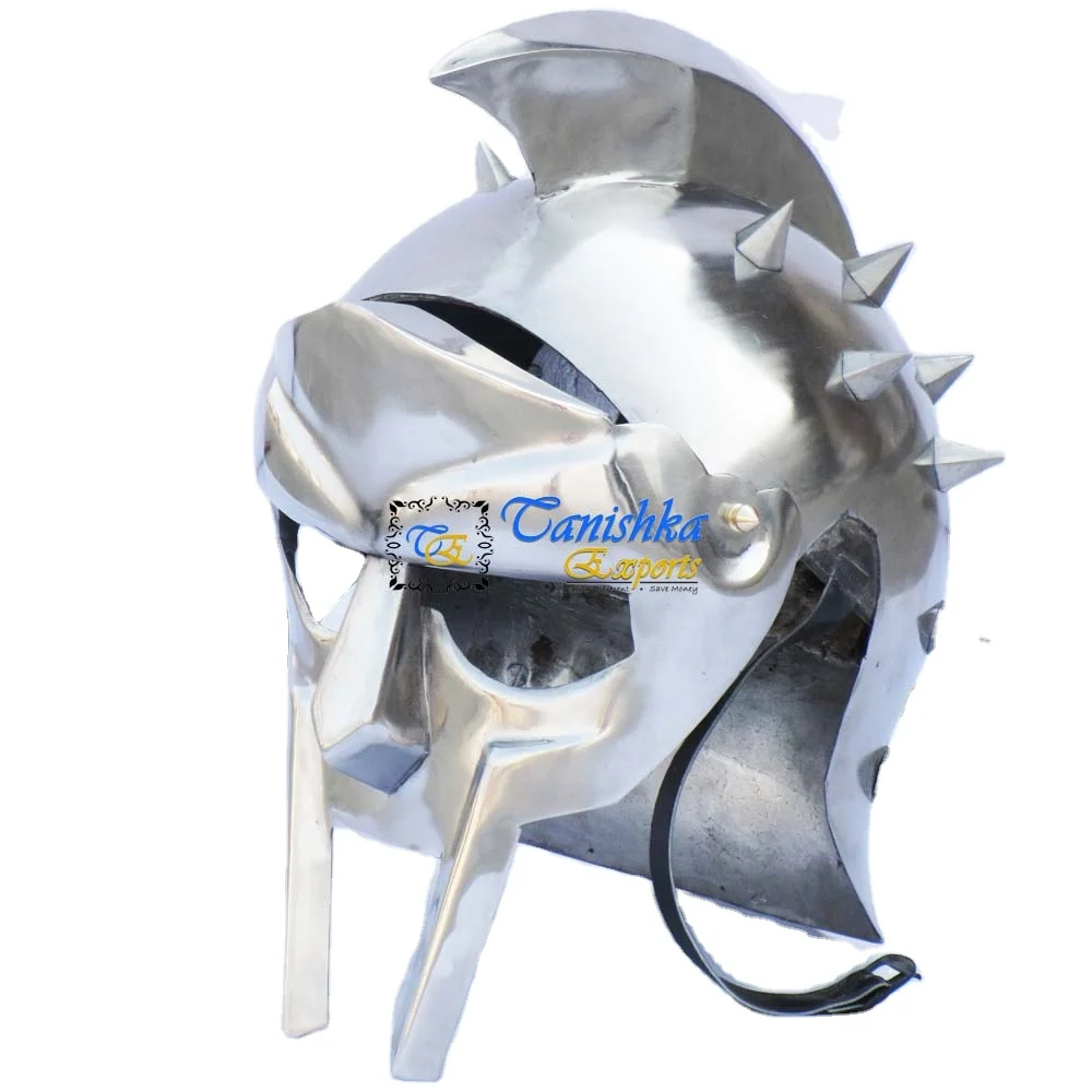 Medieval Knight Gladiator Metal Armor Helmet Handmade Home Office Decor ...