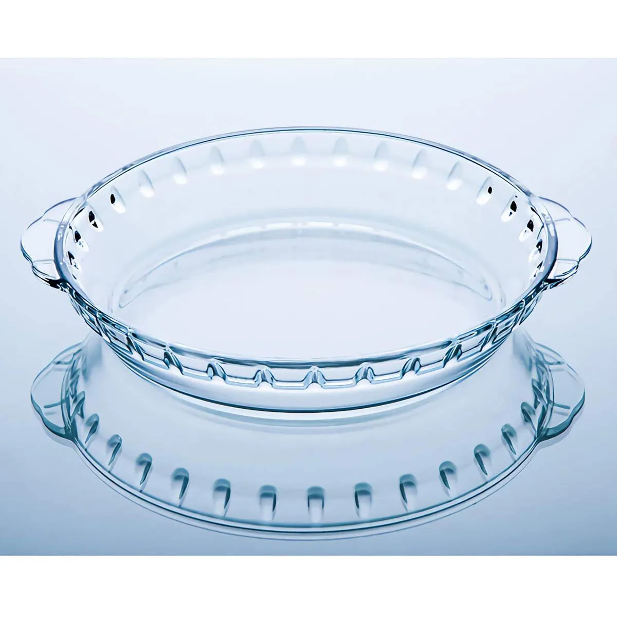 2 Pack 1000ml Glass Pie Pan For Baking,8.5 Inches Round Baking Dish For ...