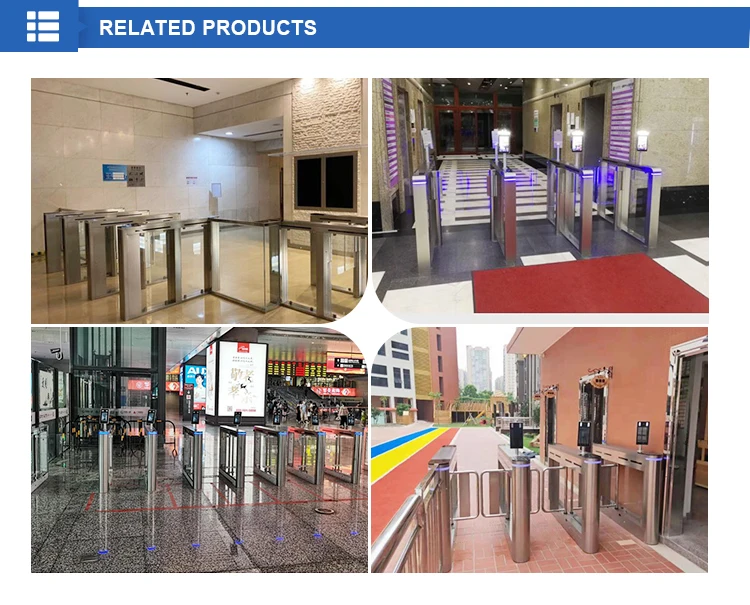 Outdoor Pedestrian Access Control System Rfid Speed Barrier Turnstile ...