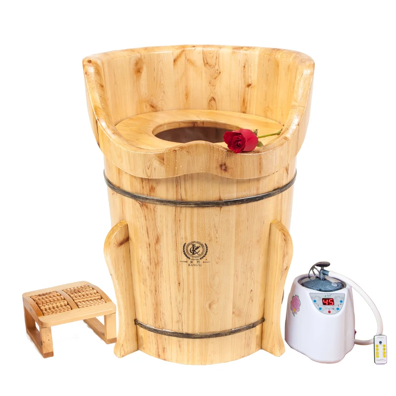 Yoni bath steam chair wood steam bucket for women vagina steaming seat ...