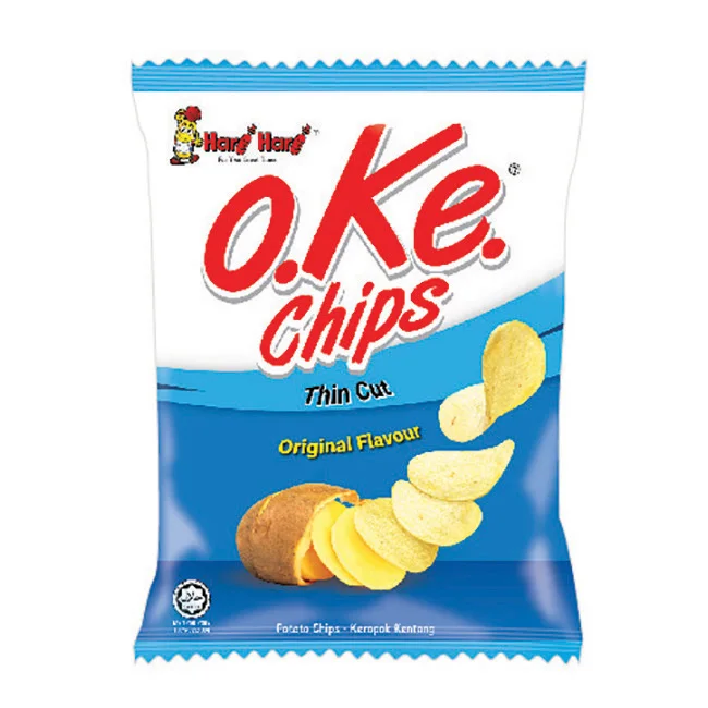 Potato Chips Oke Chips Original Flavor Halal Snack From Malaysia 60gm ...