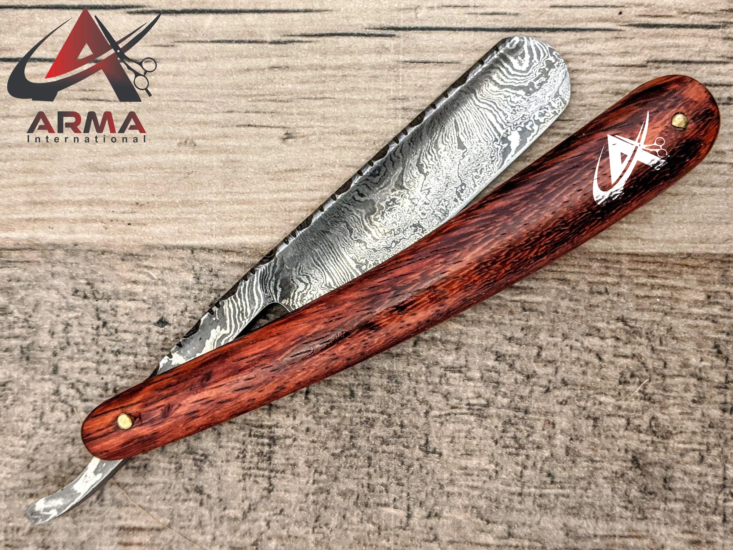 Professional Damascus Steel High Quality Barber Straight razor for ...