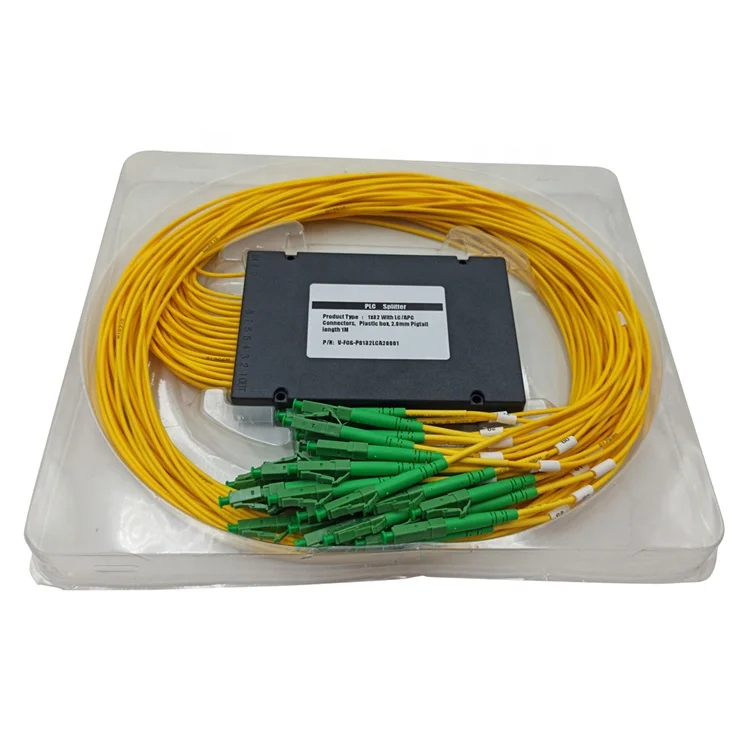 Cassette Box Type Single Mode Plc Splitter 2.0mm LC/APC 1X32 Optical ...