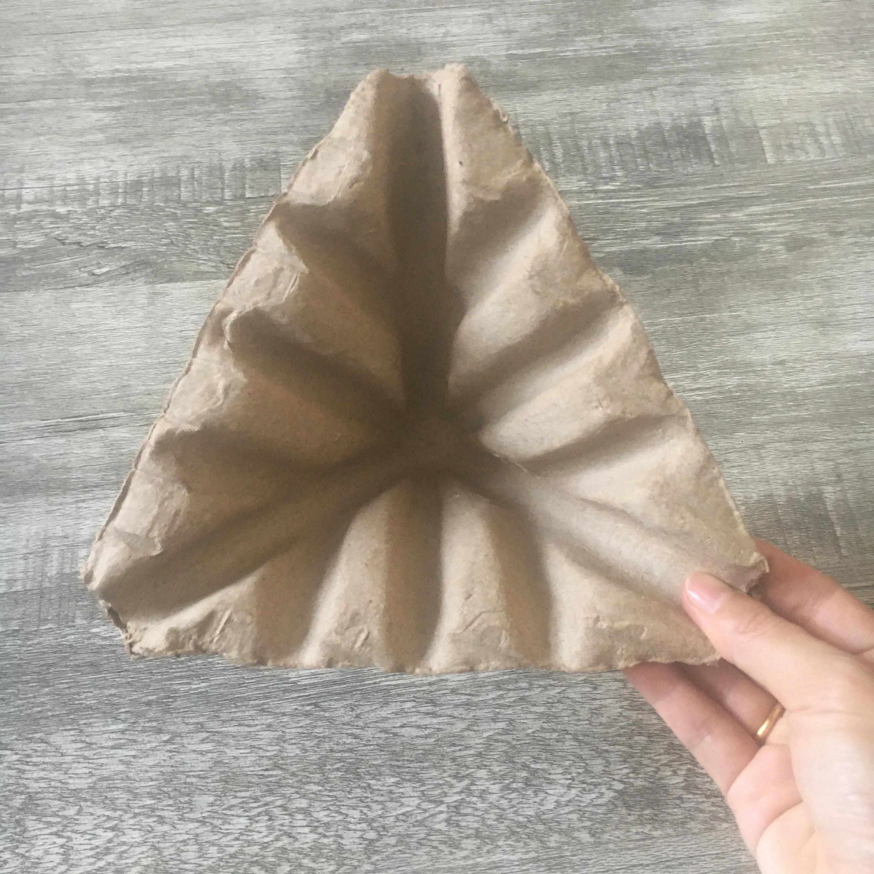 Custom Molded Pulp Corner Protector Biodegradable Avoid Injury For ...