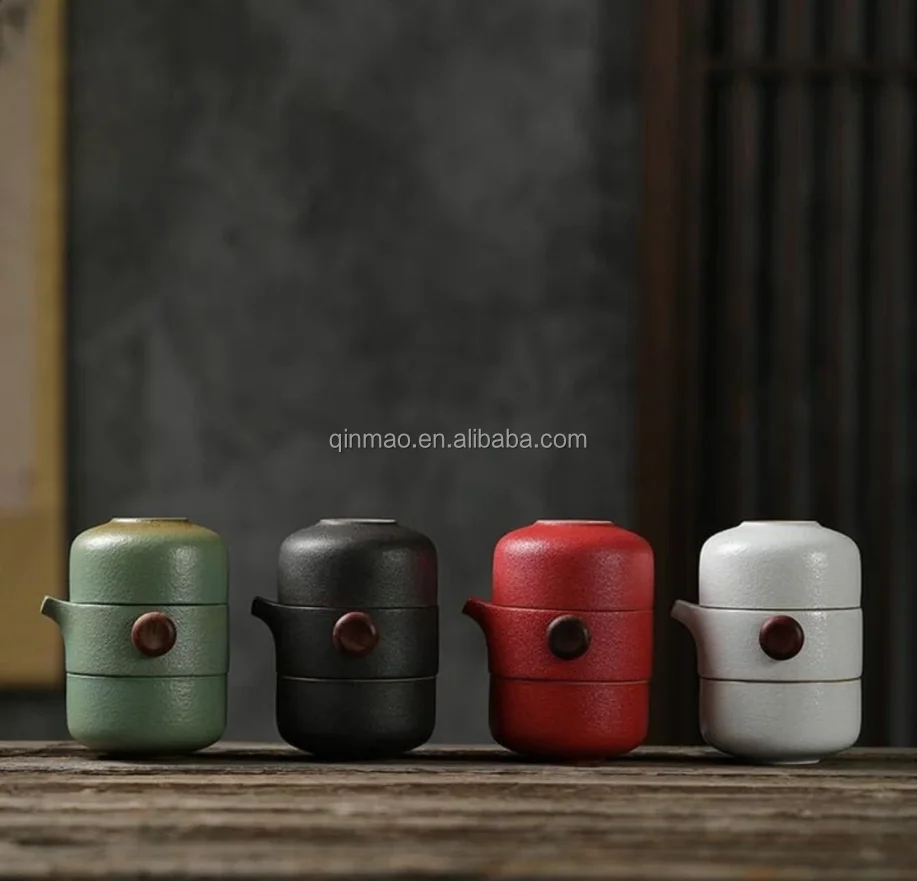 QM Portable Travel Tea Set - 6 Colors, Sustainable & Durable