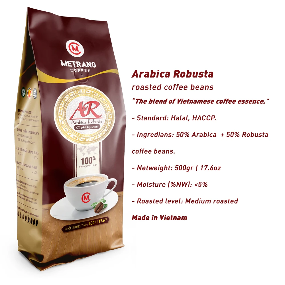 Vietnam Coffee Beans Haccp Halal Certification Coffee In Bag Medium ...