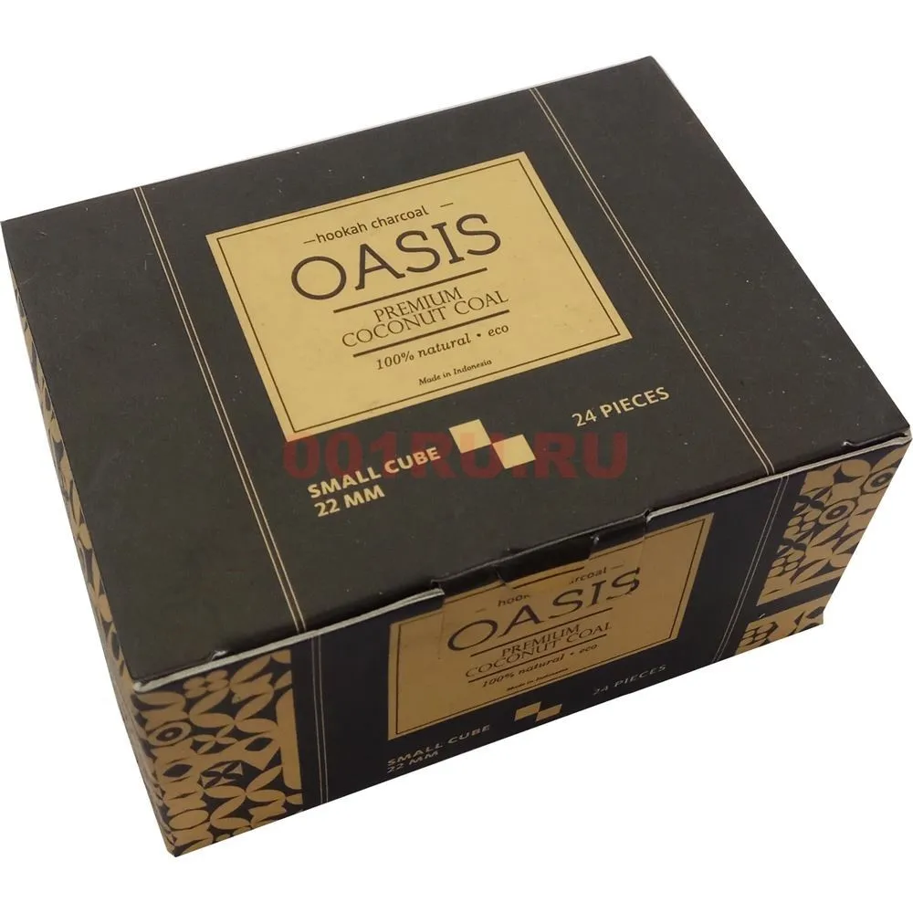 Oasis Coal Hookah Shisha Smoking Carton Box Coconut Coal Universal 25 ...