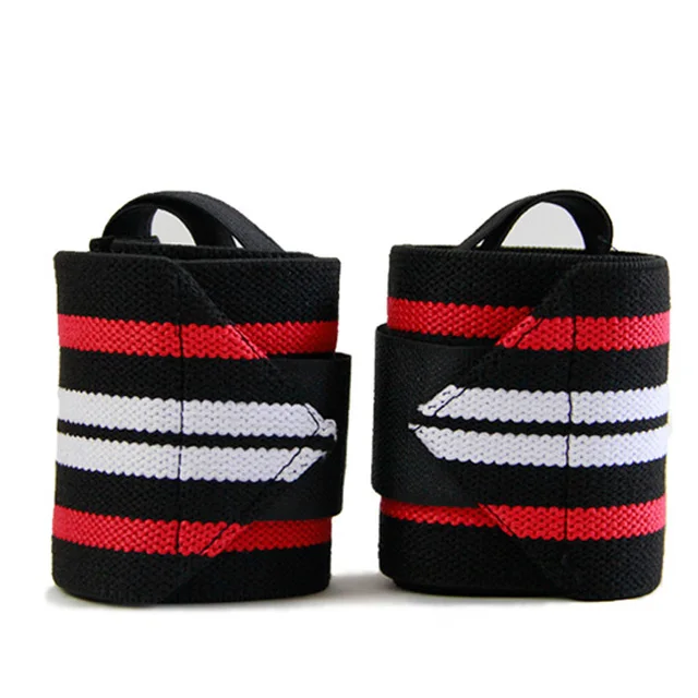 GAF Custom Heavy Duty Weight Lifting Wrist Wraps Elastic Wrist Support ...