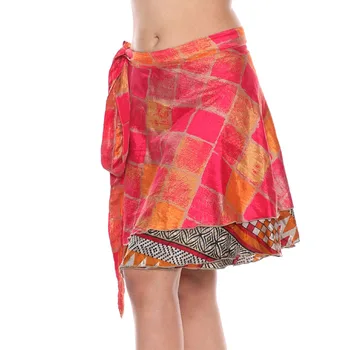 Dark Color Beautiful Wrap Around Mini Skirt Open Waist From India - Buy ...