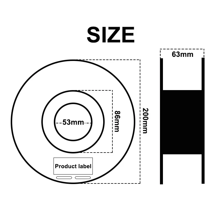 Artificial Filament Tow 3d Filament Pla Abs 1.75mm Filament 1kg Plastic ...