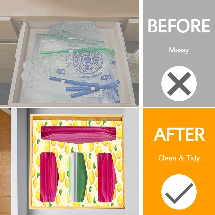 High Quality Household Use Drawer Ziplock Bag Storage Organizer ...