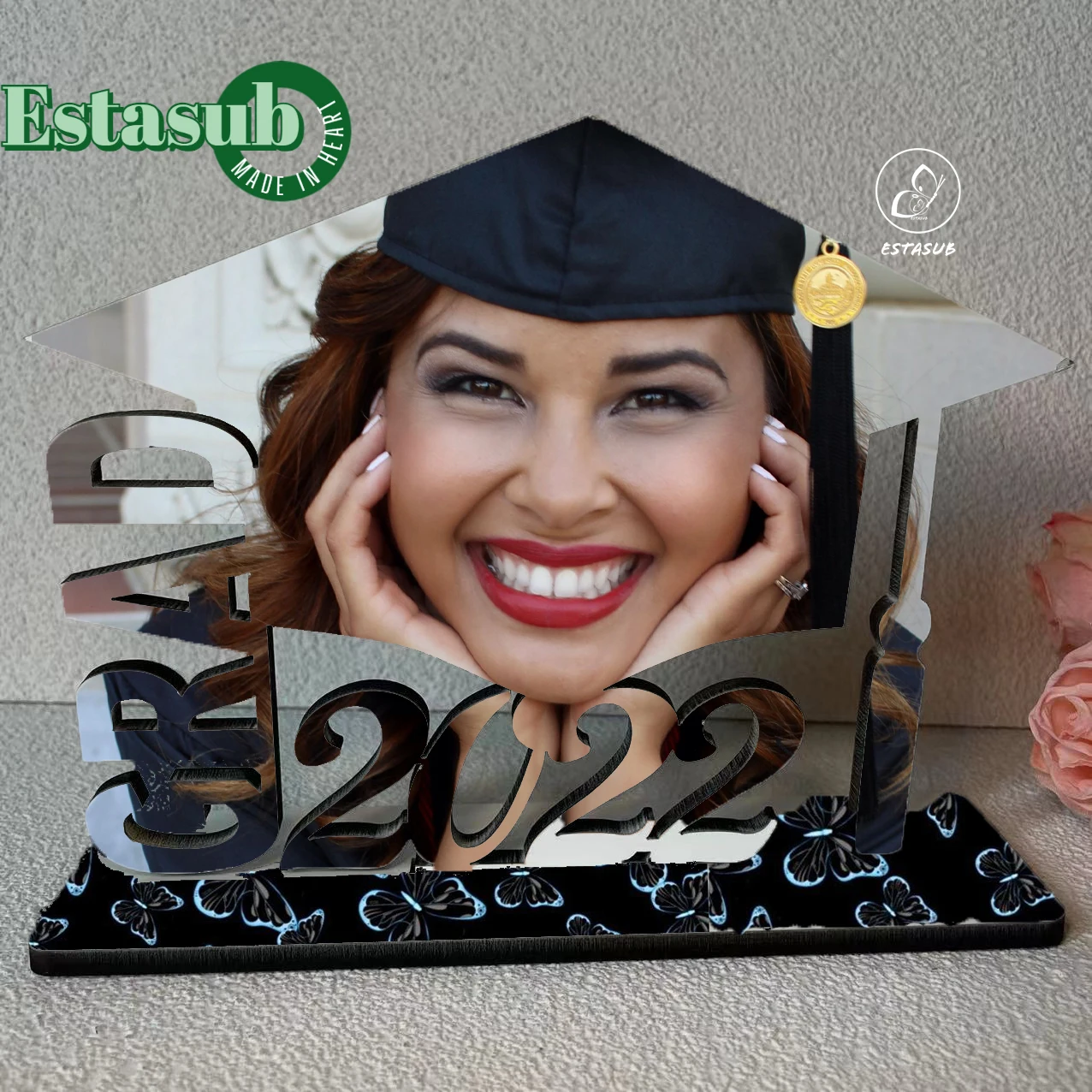 Custom Wooden Mdf Senior Graduation Cap 2024 Photo Frame For ...