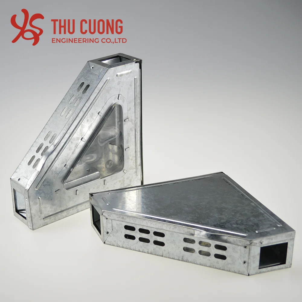 Multi Live Catch Corner Mouse Trap With Solid & Clear Lid Metal ...