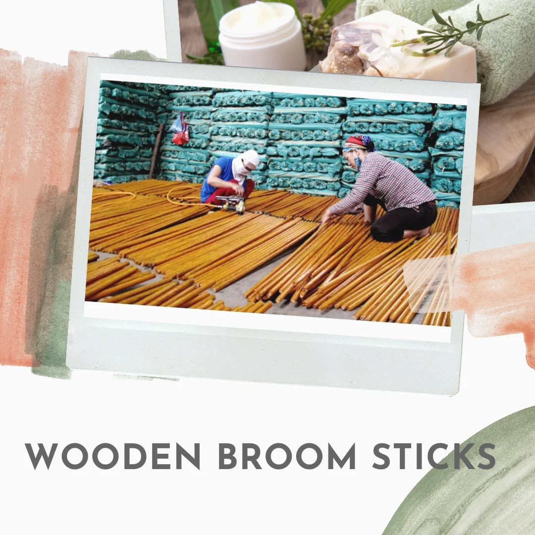 Natural Wooden Broomstick With Italian Thread For Plastic Broom Handle ...