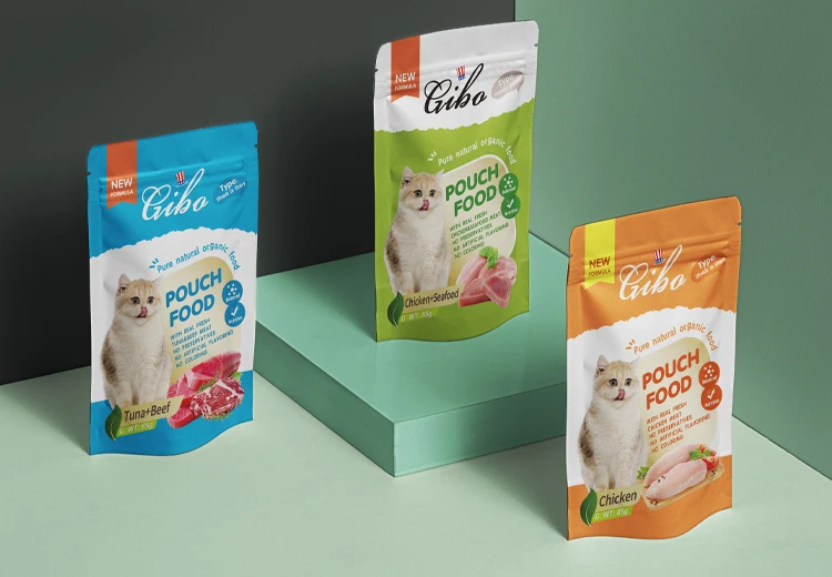 Wholesale Premium Pouch Cat Food Tuna&chicken Flavor 85g Cat Wet Food ...