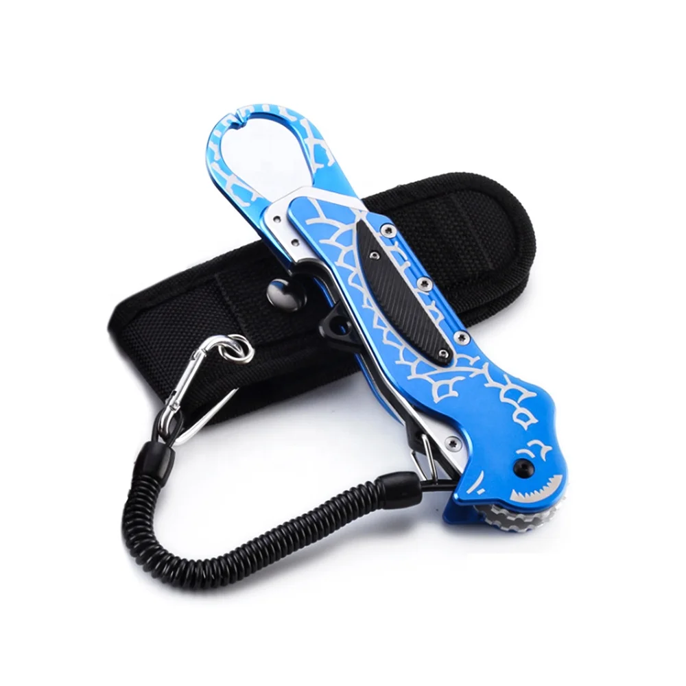 Folding Fishing Lip Gripper Fish Lip Grip Grabber Fishing Gripper ...