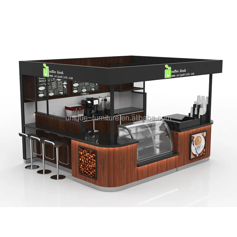 Mall Coffee Kiosk Design - Portable Espresso Cart