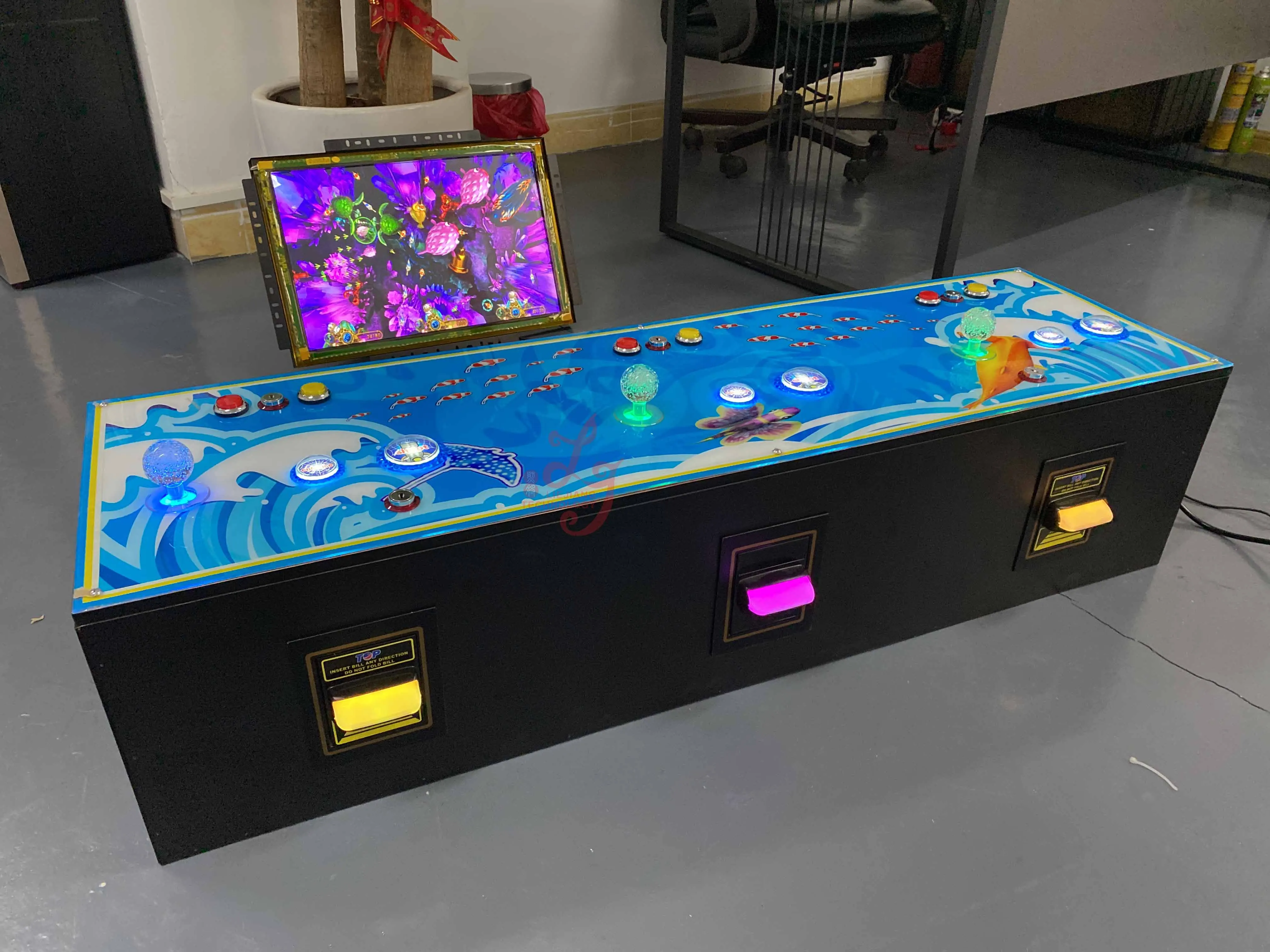 Bartop 3 4 Players Wall Mounted Fishing Hunter Fish Table Skilled Bill ...