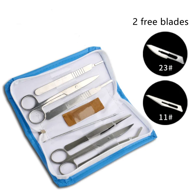 7-piece Stainless Steel Dissecting Kit Biology Specimen Dissection Tool ...