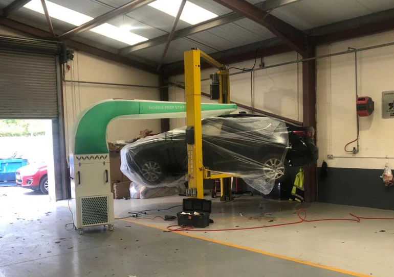 SY-3000 Portable PVC Paint Cabinet - Mobile Prep Station