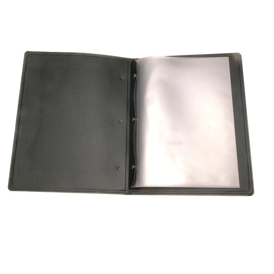 High Quality A4 Menu Covers Restaurant / Genuine Leather Menu Cover ...