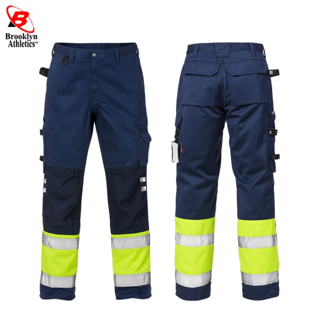 High Visibility Reflective Cargo Trousers by Brooklyn Athletics Ny