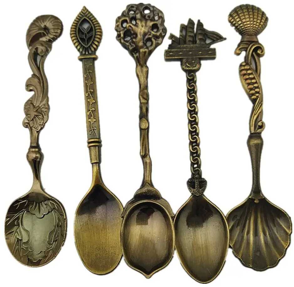 Custom Hard Enamel Zinc Alloy Collectible Souvenir Spoon Classic Style ...