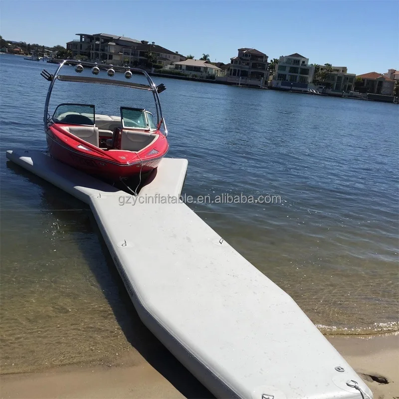 Drop Stitch Floating Inflatable Jet Ski Dock / Inflatable Y Pontoons ...