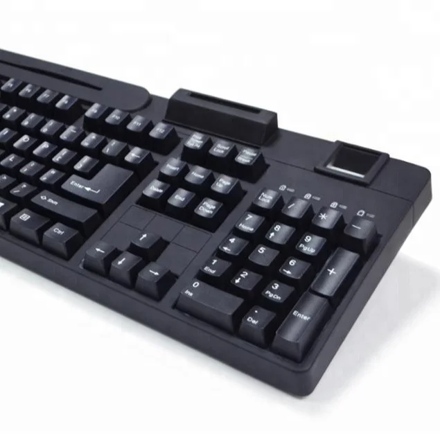 Secure Office Keyboard Mouse Combo with Biometric Scanner
