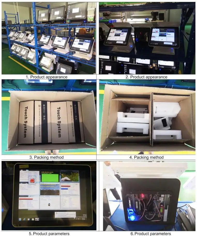 Fast Delivery Cashier Computer 15 Inch Touch Screen Pos Machine Desktop ...