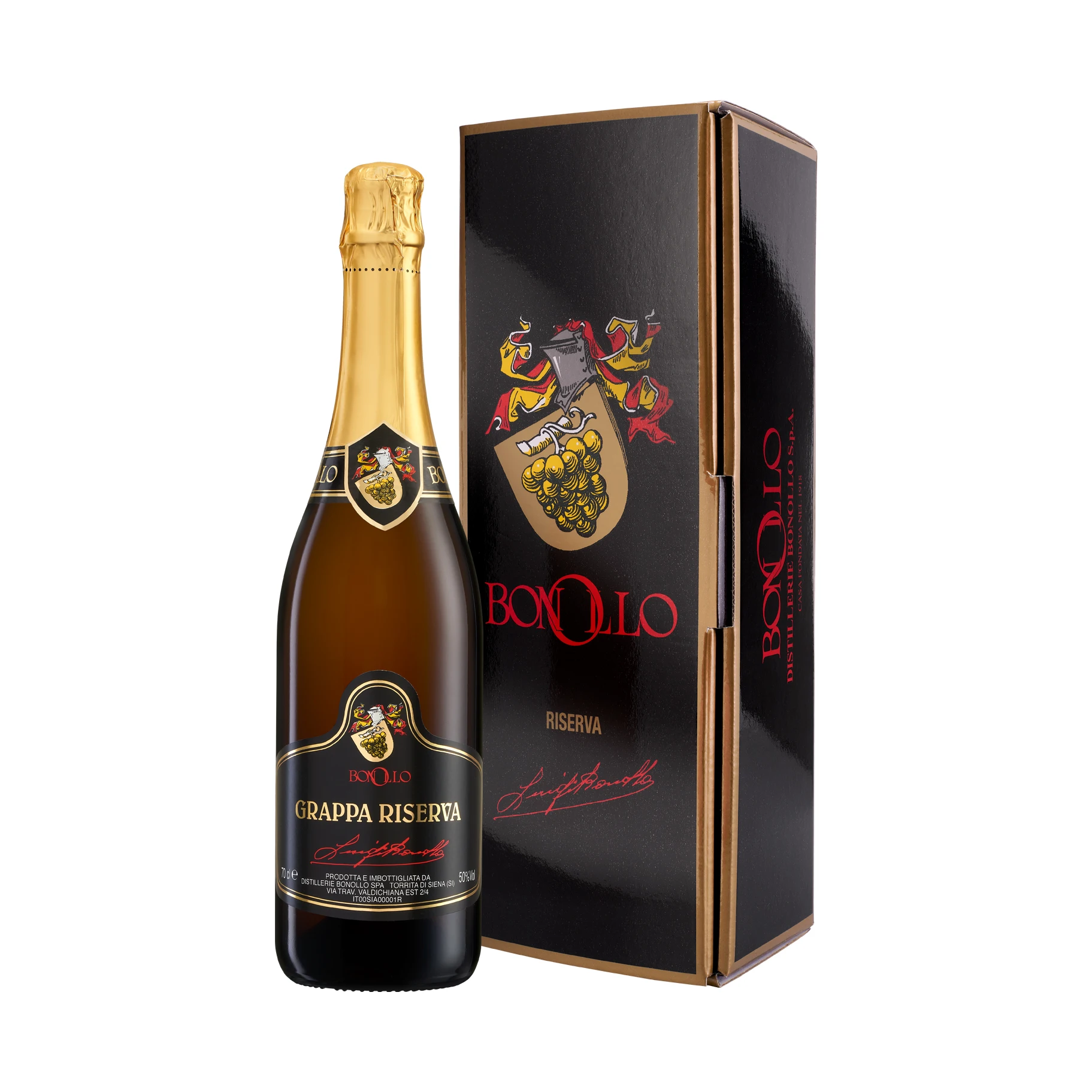Great Quality Italian "grappa Riserva Luigi Bonollo" Aged 18 Months In ...