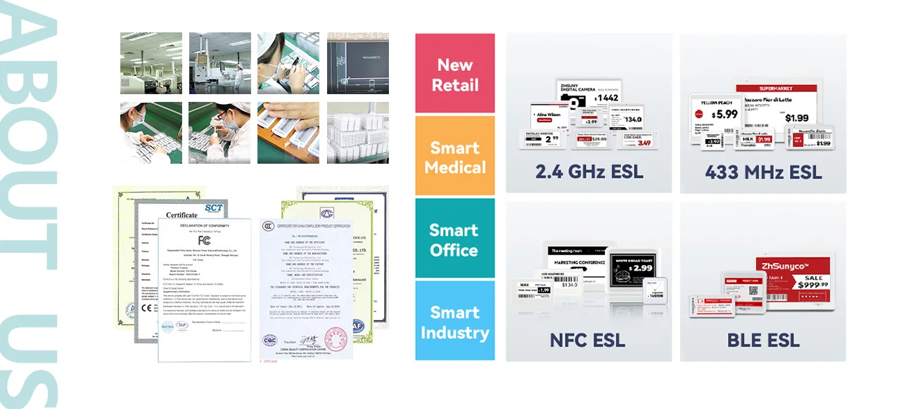 NFC Electronic Shelf Labels: Eco-Friendly E-Ink Display Tags for ...