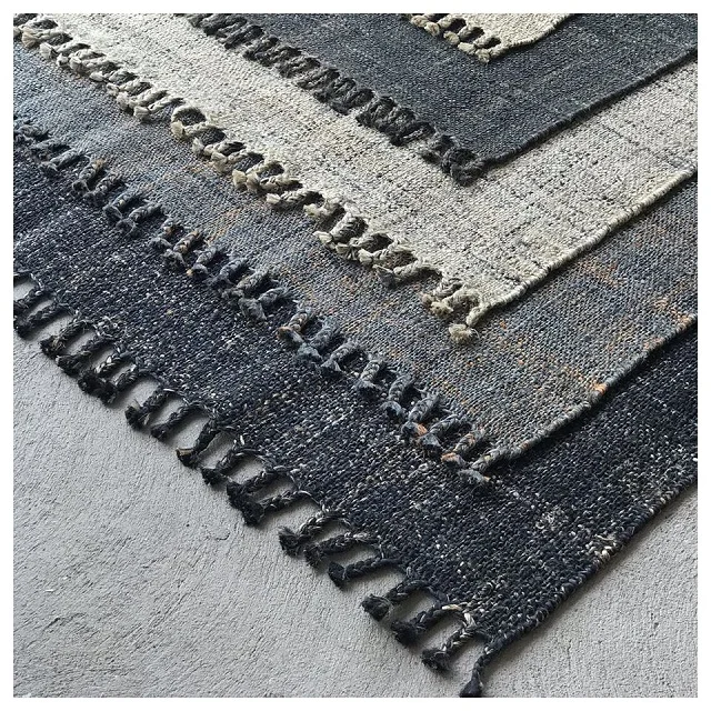 100% Natural Textured Handmade Handwoven Indoor Outdoor Washable Modern ...