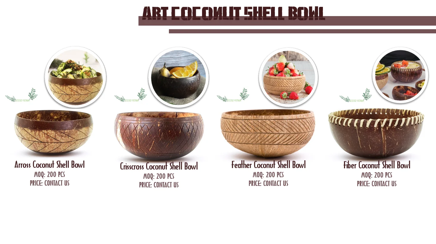 Factory Supply Bulk Coconut Shell Bowl/vietnam Coconut Shell Bowl ...