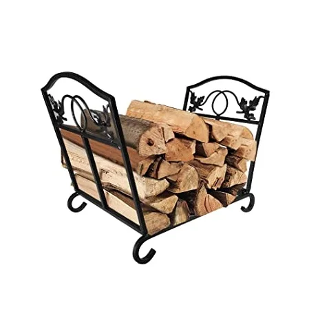Modern Large Decorative Indoor Log Holder Firewood Storage Organizer ...