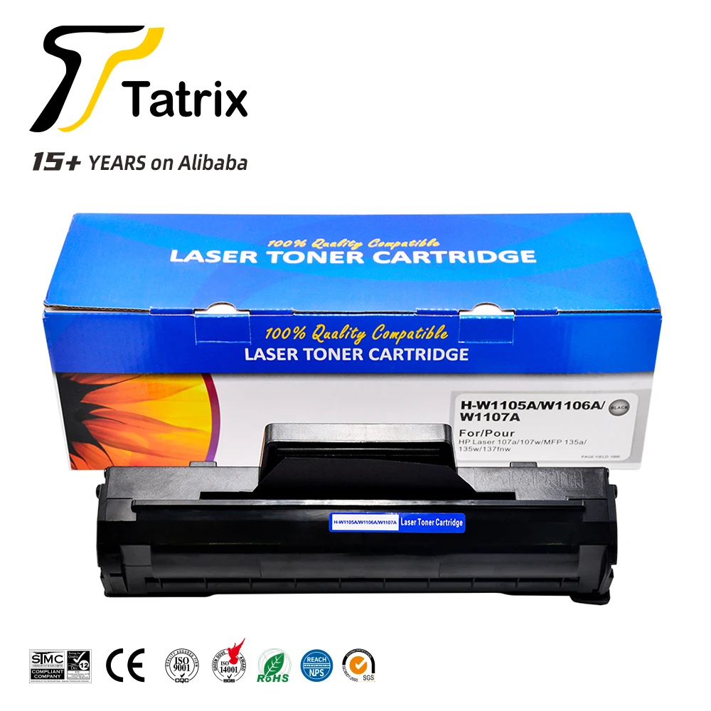 Tatrix W1105A W1106A Toner Compatible for HP Laser Printers