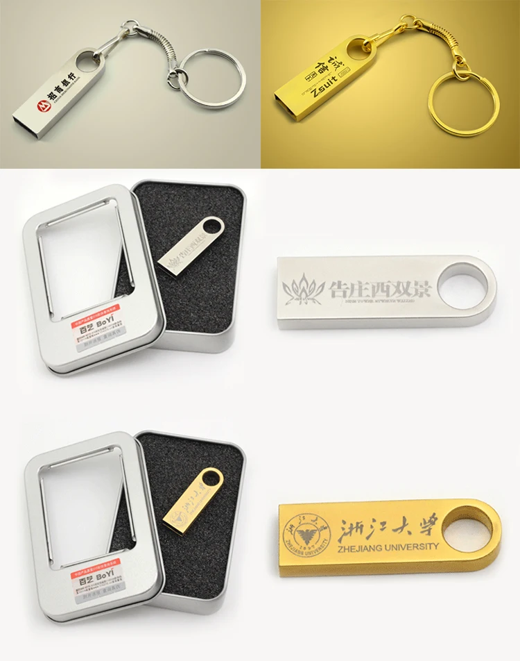 Usb Flash Drive Metal Mini Custom Logo Free Sample 1gb 2gb 4gb 8gb 16gb ...