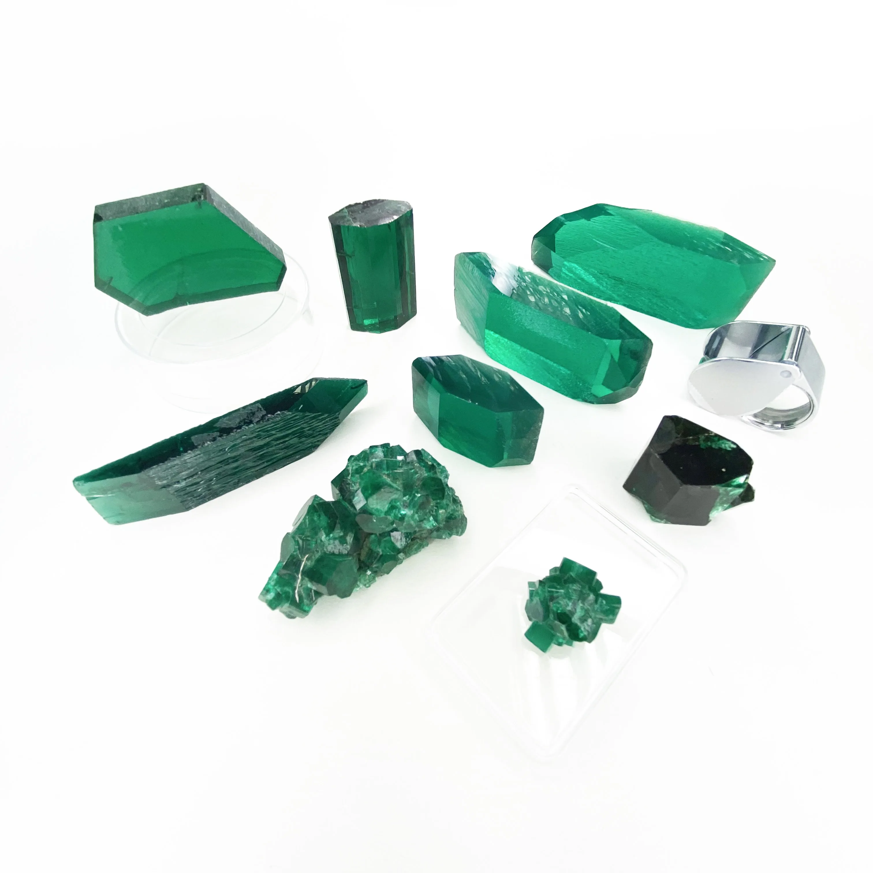 Inter-Pacific Inamori Emerald Crystal Colombian Color Flux Melt ...