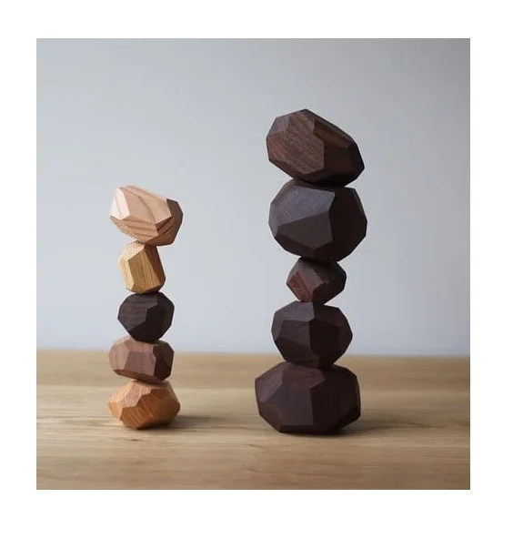 Toys Building & Construction Toys & Games Wooden Balancing Stones ...