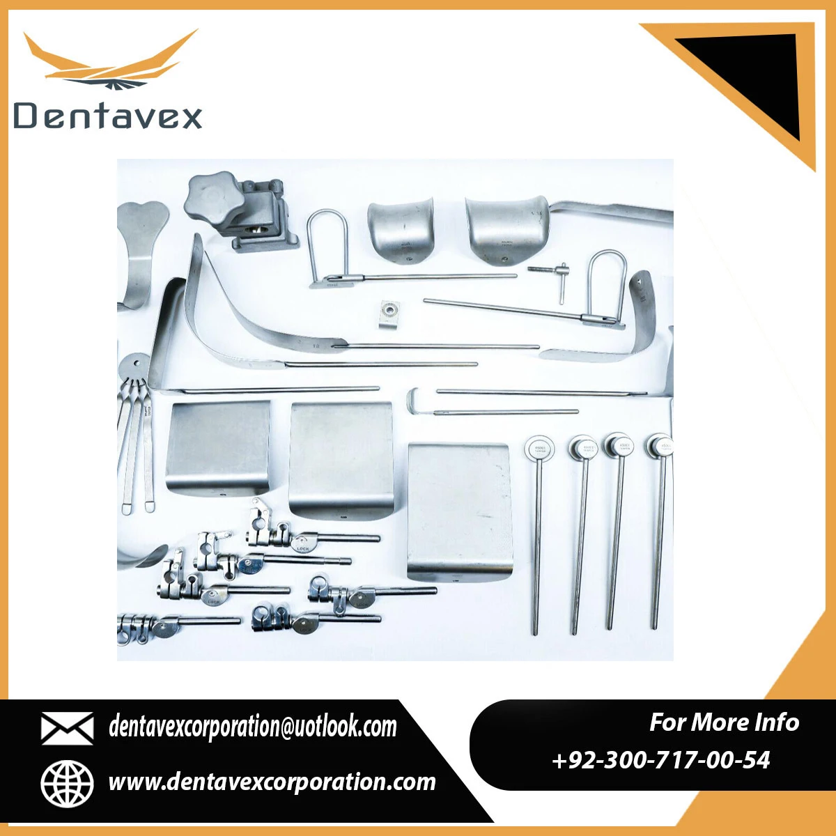 Thompson Frame-Type Surgical Retractor Complete Set of 40pcs