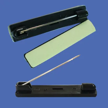 Plastic Safety Pin With Adhesive As Badge Or Name Tag's Backs Pin - Buy ...