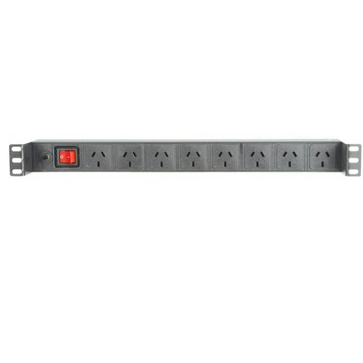8 Way Server Rack Mount Pdu 19" With Overload Protect Function And ...