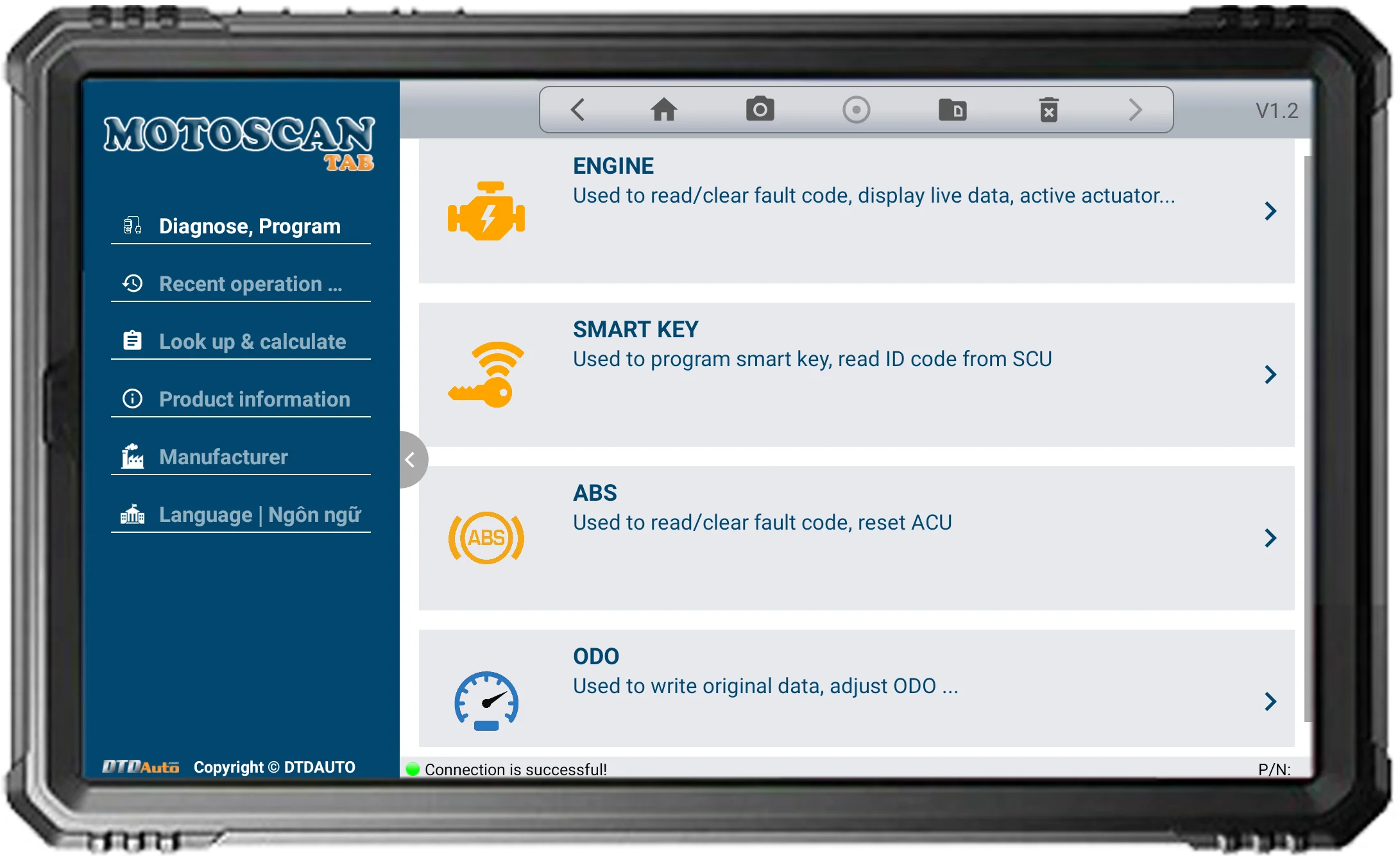 Best Performance Smart Diagnostic Tool Motoscan Tab From Vietnam ...