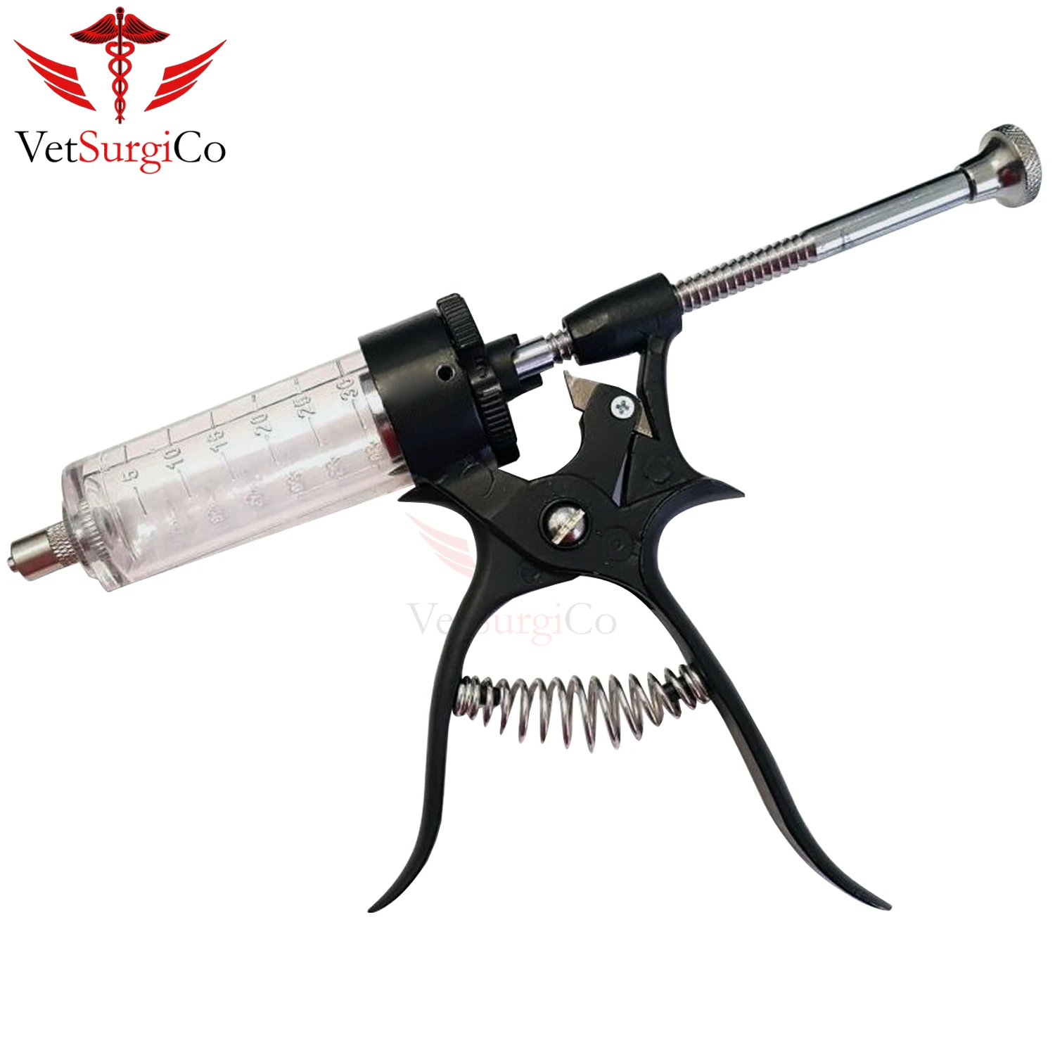Multidose Automatic Adjustable Dose Gun Syringe 30ml Blue Livestock ...