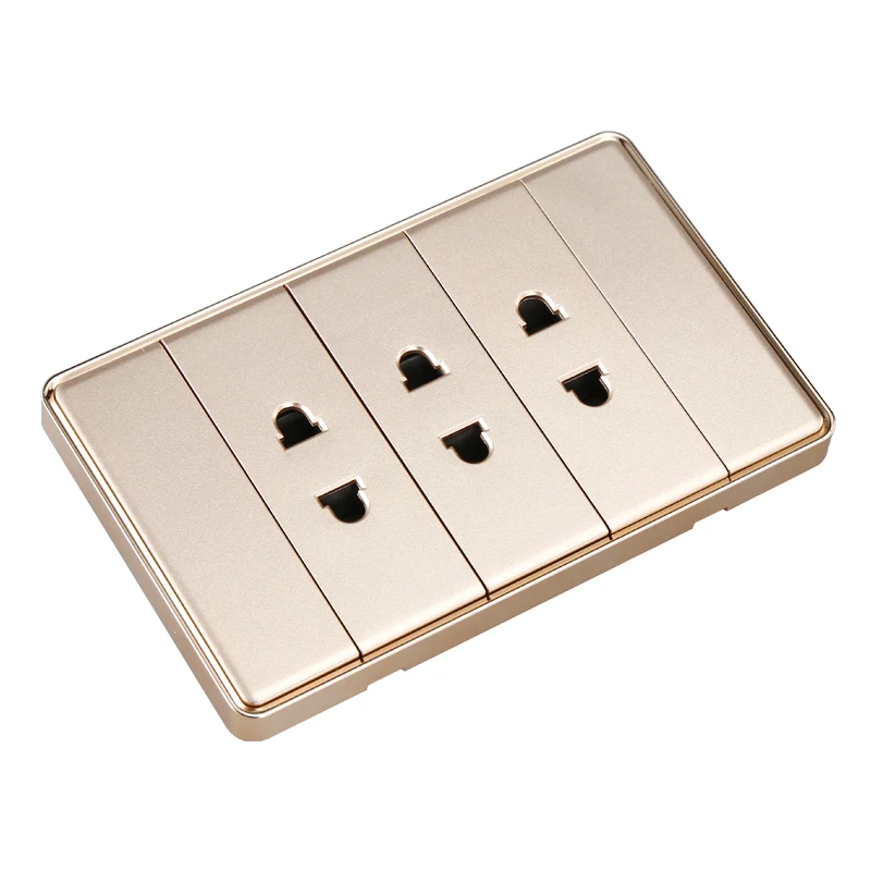 Modern Design Electrical 16a 2 Pin Triple Wall Sockets And Switches For ...