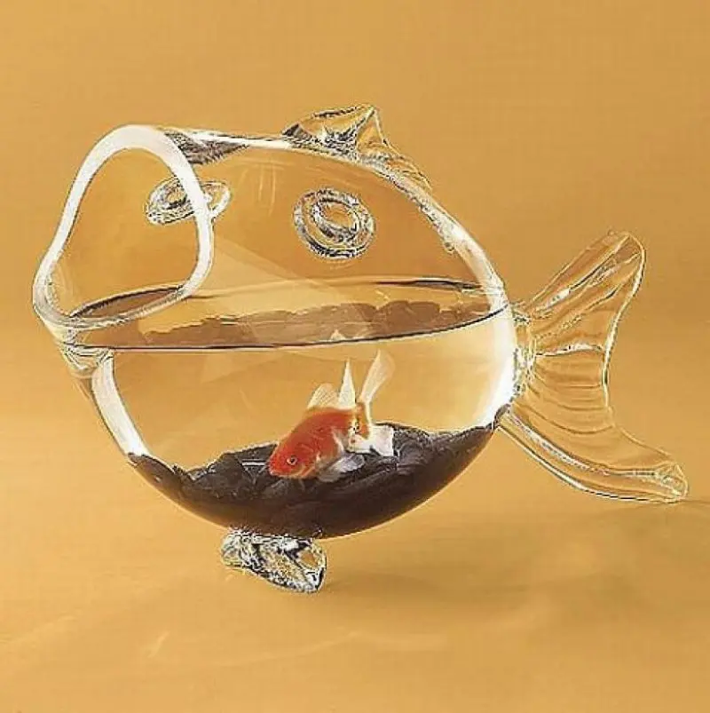 Glass Fish Shaped Bowl