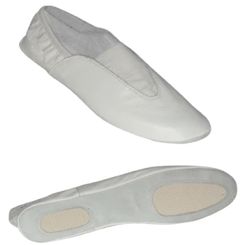 White Gymnastic Trampolining Shoes Training Yoga Trampoline Dance Soft ...