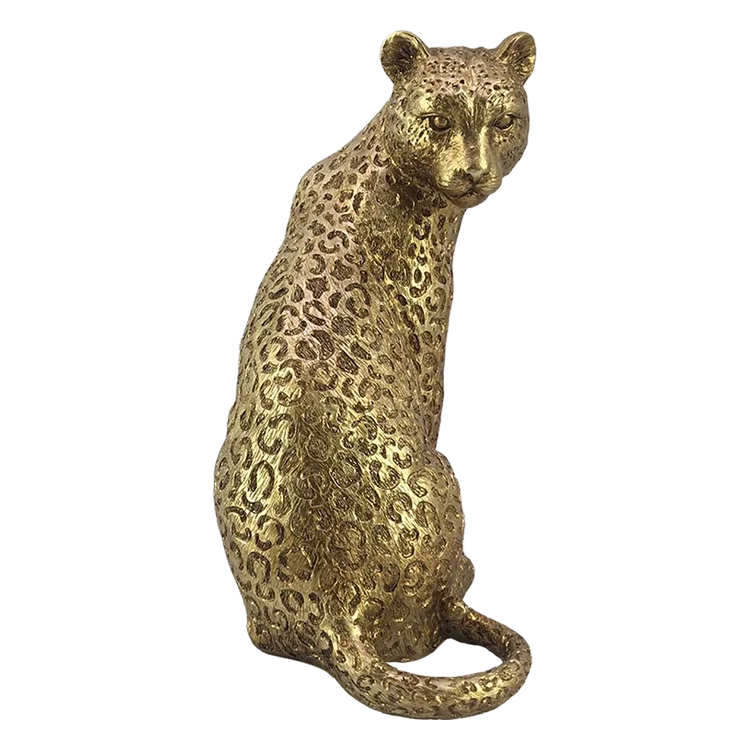 Cast Poly Resin Wild Leopard Statues Home Decoration Ideas - Buy Desk ...